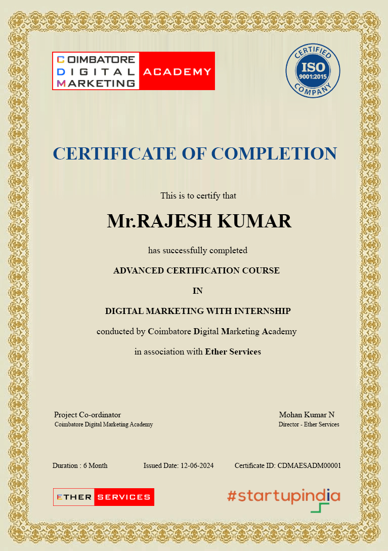 CDM Academy - Premier Digital Marketing Training Institute in Coimbatore